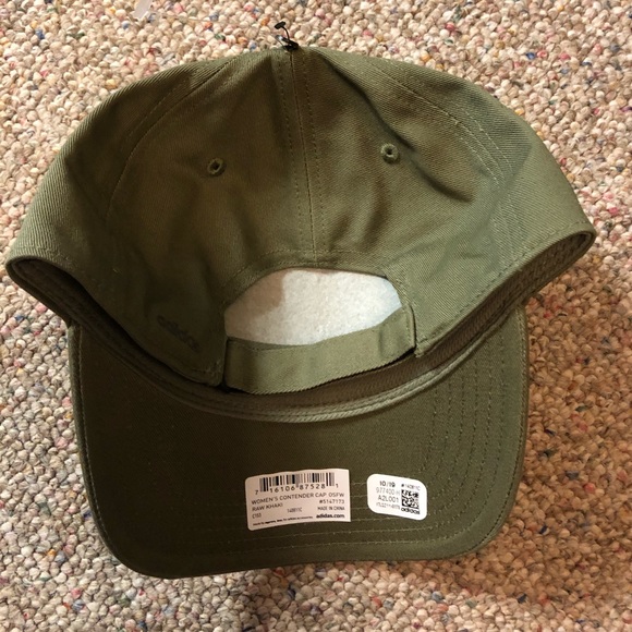 adidas | Accessories | Adidas Womens Contender Baseball Hat Olive ...